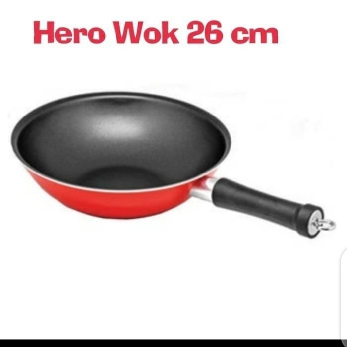 Jual maxim hero wok 26cm teflon wajan penggorengan deep fry pan ...
