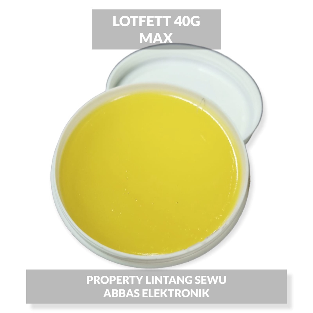 Jual LOTFETT 40 GRAM MAX SOLDERING GREASE PASTA SOLDER | Shopee Indonesia