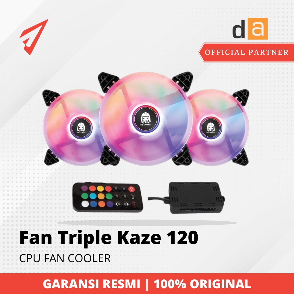 Jual [100% ORI] Digital Alliance Fan Cooler Kaze 120 Rainbow untuk CPU ...