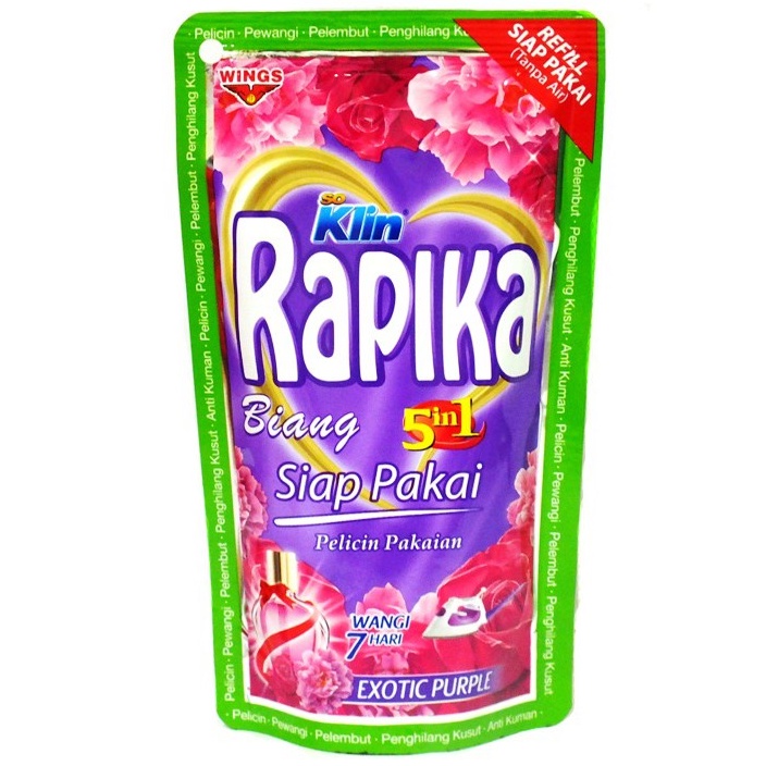 Jual RAPIKA BIANG 250ml REFILL POUCH GOLD COOL BLUE EXOTIC PURPLE BIRU ...