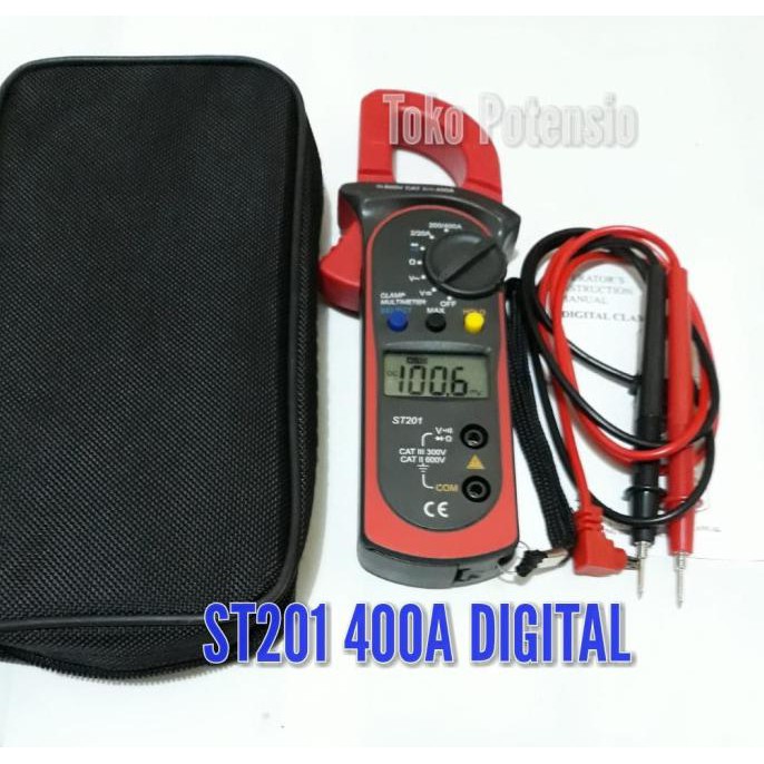 Jual CLAMP METER/ TANG AMPER ST201 DIGITAL AUTORANGE | Shopee Indonesia