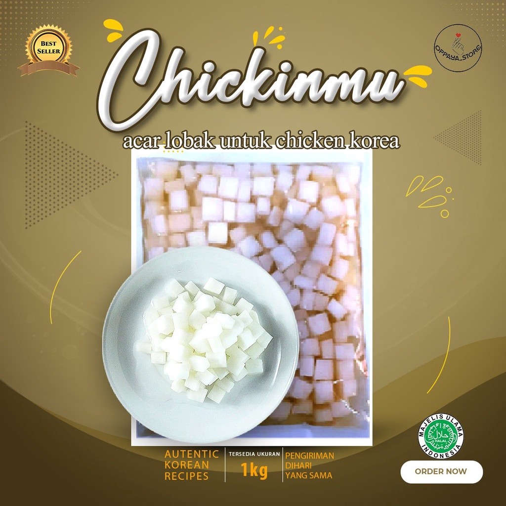 Jual ChikinMu Lobak Untuk Chicken Korea 1 Kg Vegetarian Acar Homemade ...