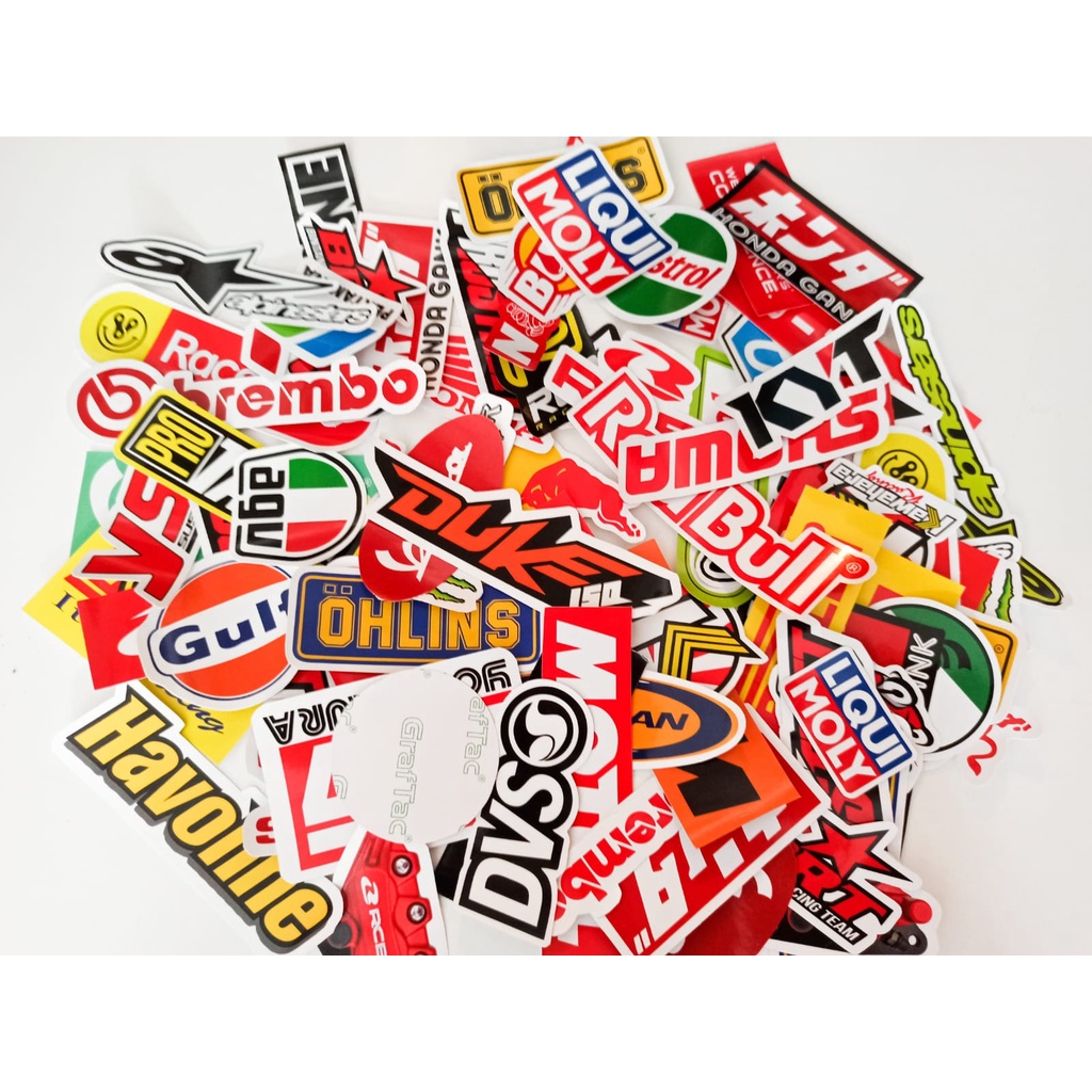 Jual Stiker Sticker Brand Distro Pack isi 30 pcs Graftac Vinil Case ...