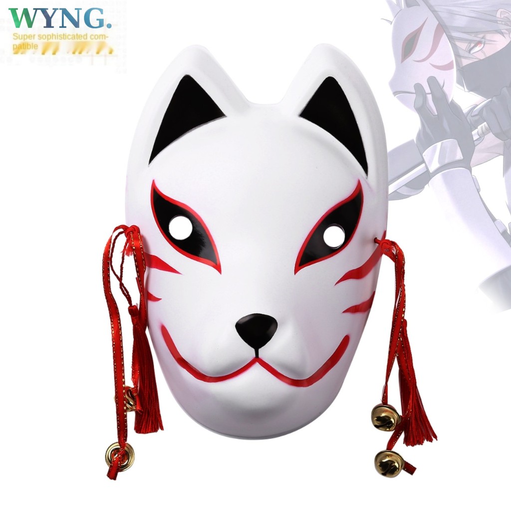 Jual JAV Topeng Rubah Anbu Full Face Cosplay Ninja Kakashi Japan Anime ...
