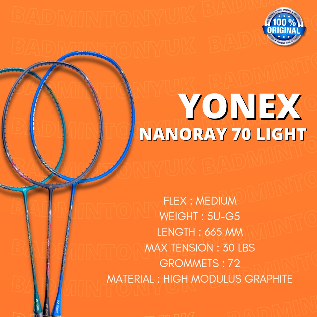 Jual YONEX ARC SABER 71 NANORAY 70 LIGHT RAKET BADMINTON ORIGINAL TERMURAH | Shopee Indonesia