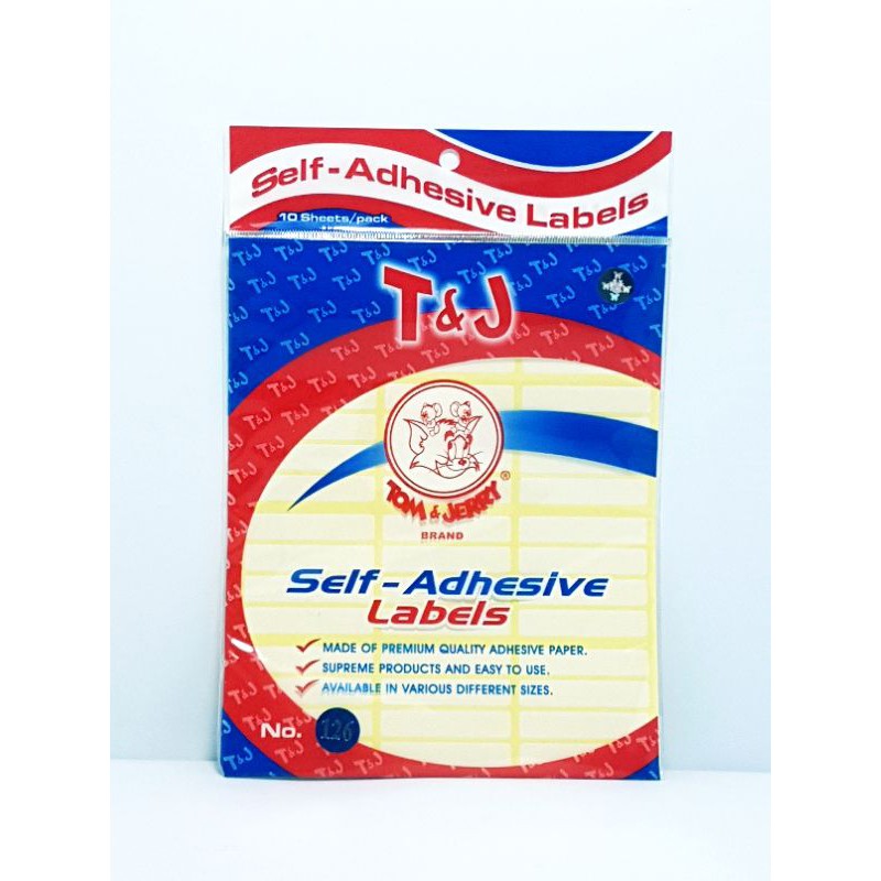 Jual Harga per 1packs/10lbr LABEL STIKER TOM & JERRY ( J & T ) NO 125 ...