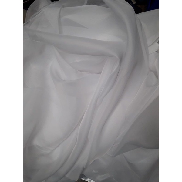 Jual Kain Vitrase Voil polos KAIN METERAN BUKAN GORDEN JADI | Shopee ...