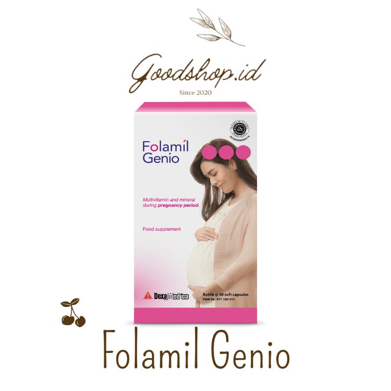 Jual FOLAMIL GENIO MULTIVITAMIN IBU HAMIL (30 SOFT CAPSULES) | Shopee ...