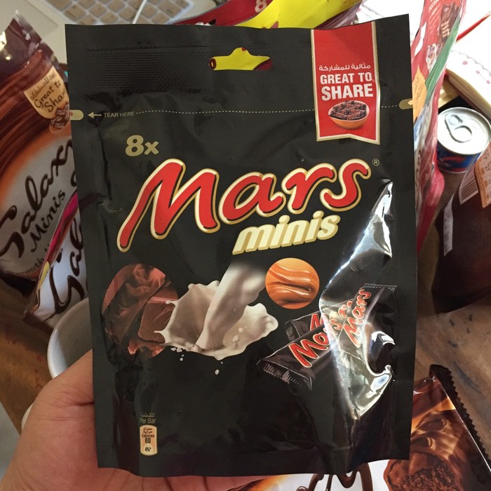 Jual [IMPORT] mars minis isi 8 bars, coklat arab, 130gr, coklat halal ...