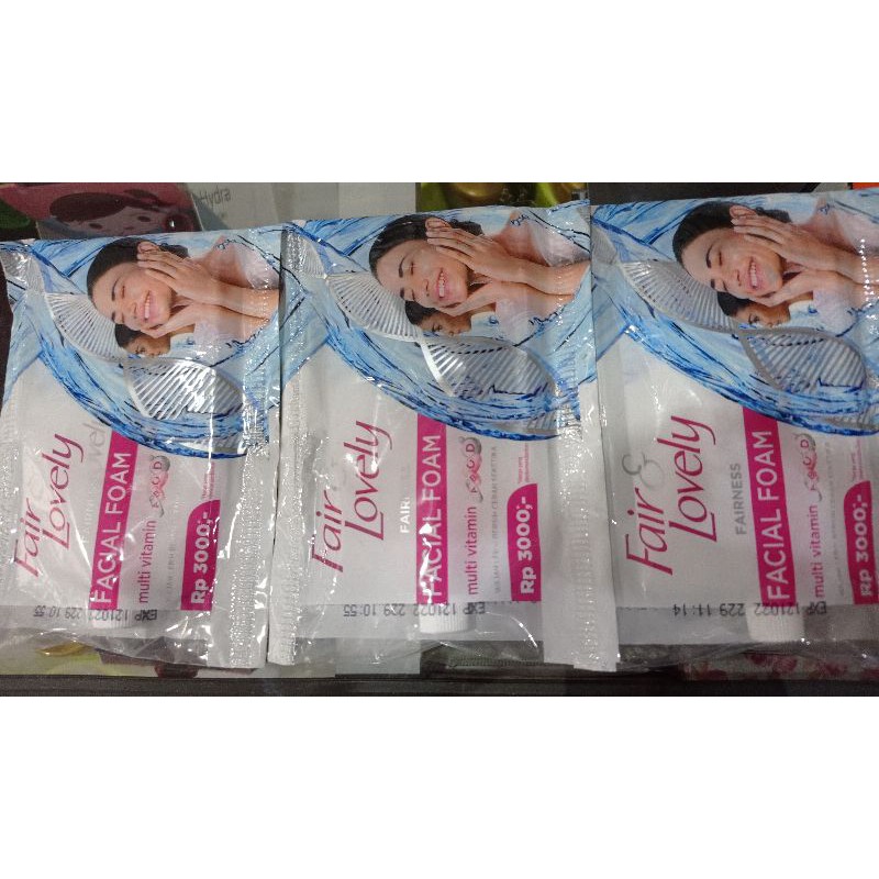 Jual Fair and lovely facial foam sachet / sabun muka sachet | Shopee ...