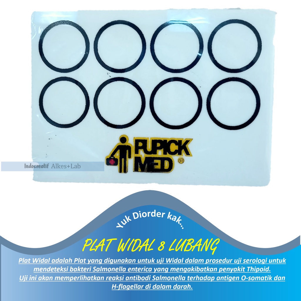 Jual Widal Test Widal Slide Widal Positif Pemeriksaan Widal 8 Lubang ...