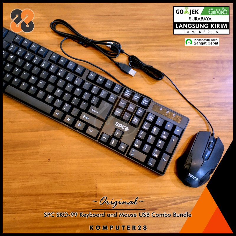 Jual SPC SKO-99 Keyboard and Mouse USB Combo Bundle | Shopee Indonesia