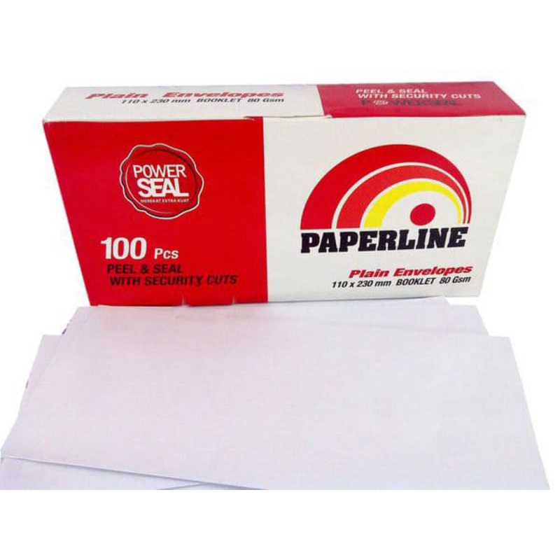 Jual Amplop Putih Besar/Plain Envelopes Paperline 110 x 230 mm | Shopee ...