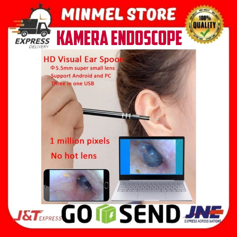 Jual Endoscope Camera HD Visual USB Earpick 5,5mm KAMERA ENDOSCOPE ...