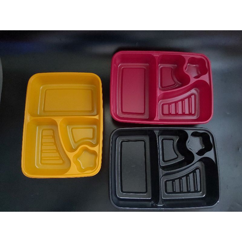 Jual MIKA BENTO/TEMPAT MAKAN PLASTIK BENTO INTERPACK 1PACK | Shopee ...