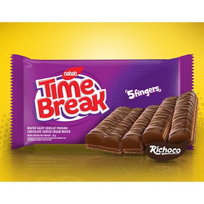 Jual Nabati Time Break Richoco Wafer Salut Cokelat / Chocolate Coated ...