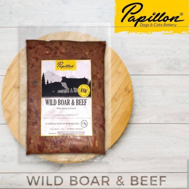 Jual Raw food wild Boar + Beef with celery + carrot | Shopee Indonesia