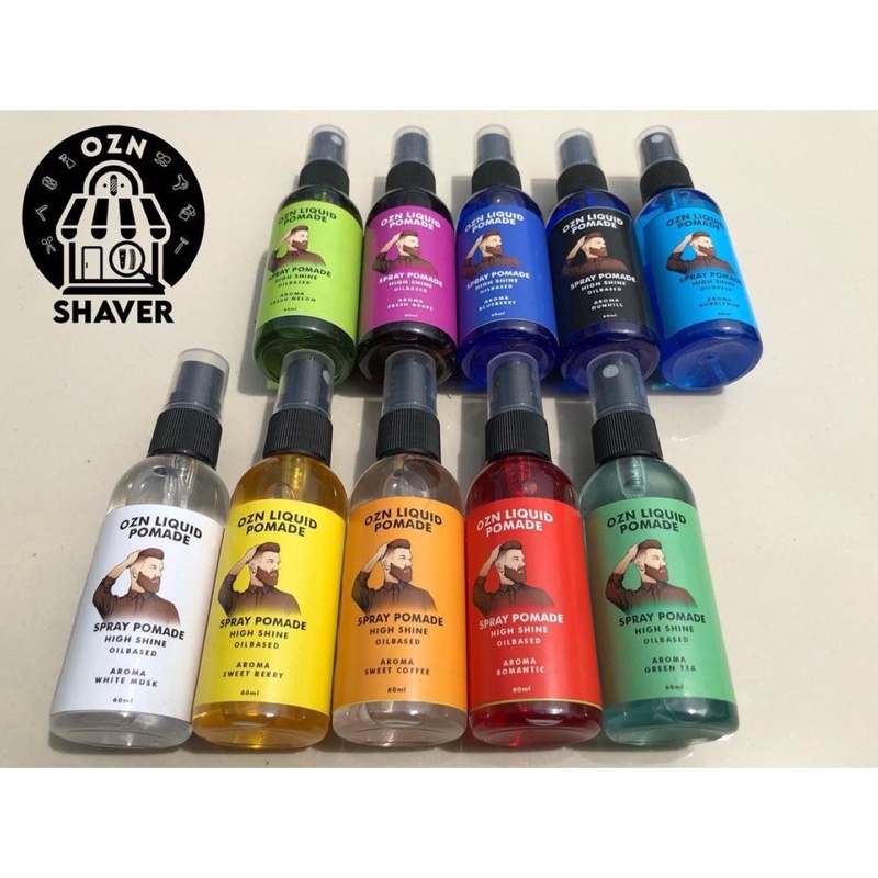 Jual OZN LIQUID POMADE SPRAY POMADE HIGH SHINE - OIL BASE | Free Sisir ...
