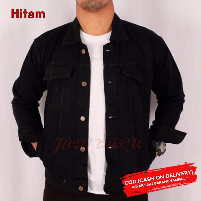 Jual Jaket Levis Denim Hitam Termurah | Shopee Indonesia