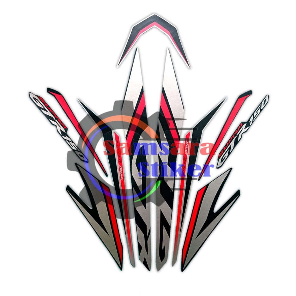 Jual Stiker Motor Honda Supra Gtr 150 2019 Hitam Merah | Shopee Indonesia