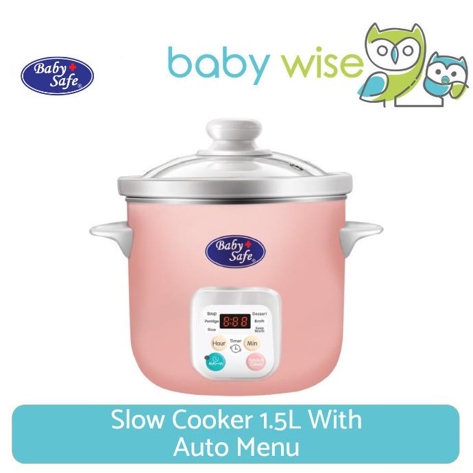 Jual Baby Safe Lb06D Slow Cooker 1.5L With Auto Menu | Shopee Indonesia