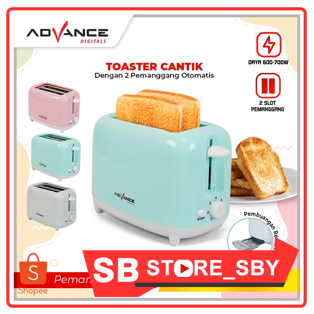 Jual Pemanggang Roti Listrik / TOASTER ROTI ADVANCE T 8866 | Shopee ...