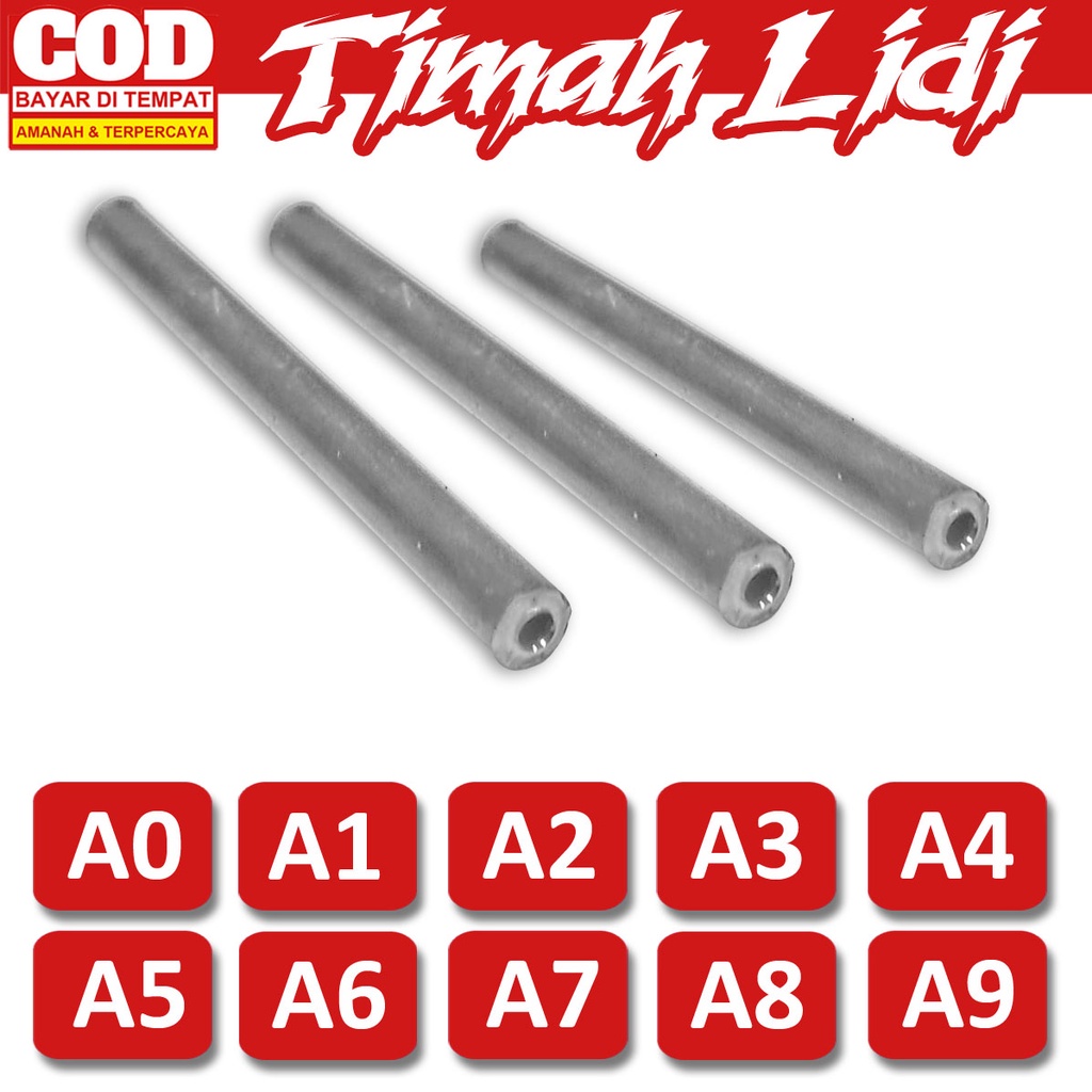 Jual Timah Lidi Timbel Bandul Batang Sosis SIlinder Tabung Pemberat ...