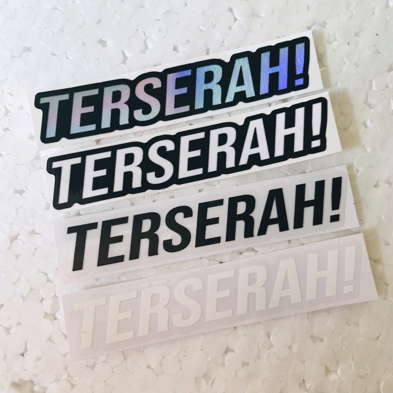 Jual Sticker Terserah Print Cutting Laminasi Glossy | Shopee Indonesia
