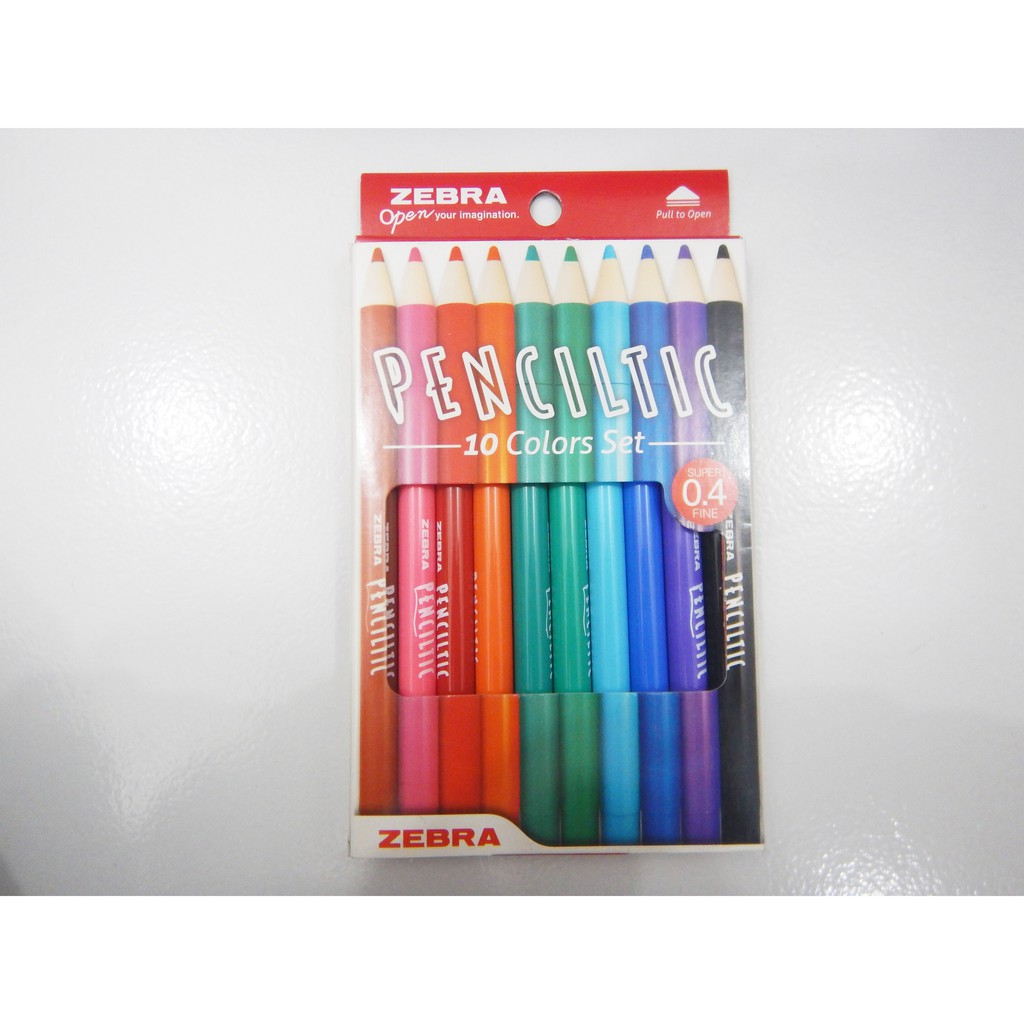Jual BALLPOINT, BOLPEN, POLPEN, PULPEN PENCILTIC SET 10 ZEBRA | Shopee ...