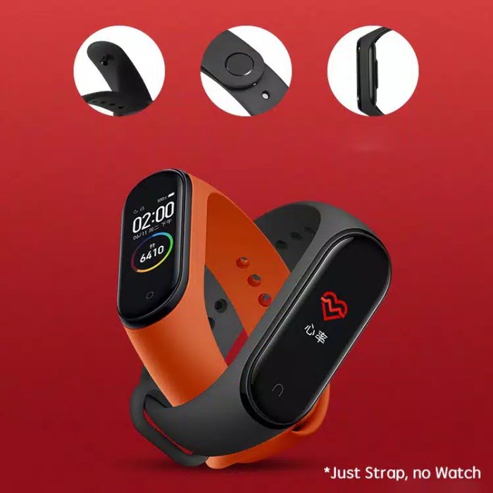 Jual strap silikon jam smartwatch Xiaomi Mi band 3/4 - 5/6 | Shopee Indonesia