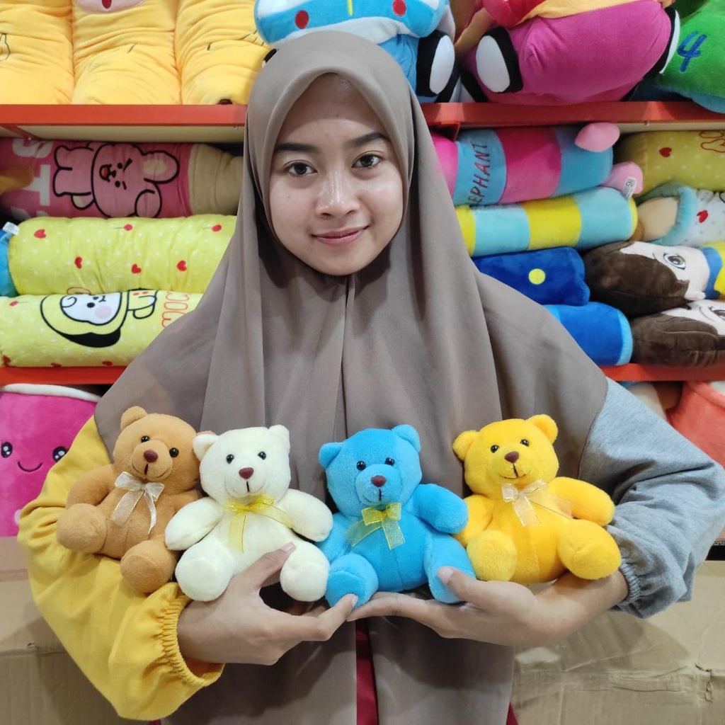 Jual Boneka Beruang Buket/Bear Buket 12CM SNI Murah/Boneka Kecil Lucu ...