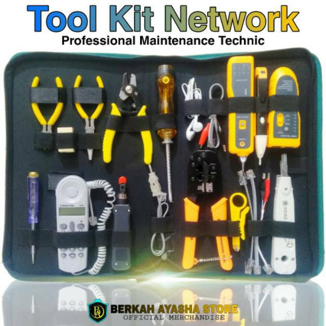 Jual Toolkit Set Tool Kit Network Alat Teknik Jaringan Lan & Telepon V1 | Shopee Indonesia