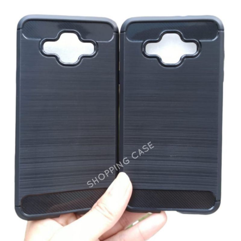 Jual SAMSUNG GALAXY J7 DUO CASE SLIM FIT CARBON SOFTCASE FIBER MULTI ...