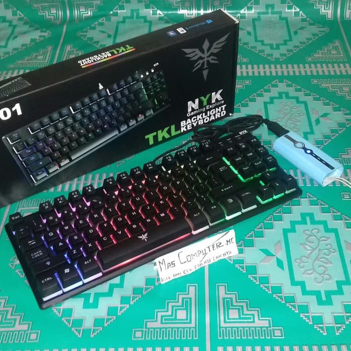 Jual JUAL Keyboard Gaming NYK K01 TKL BACKLIGH Mini gaming keyboard MURAH | Shopee Indonesia
