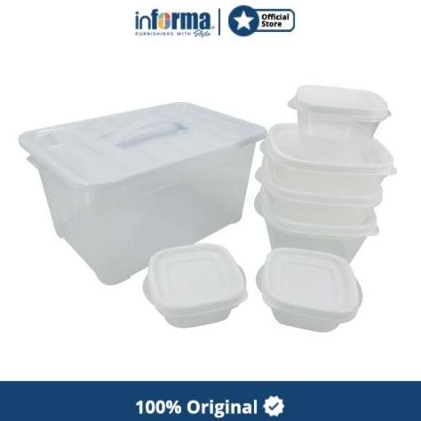 Jual Informa Kotak Makan - Food Container Set White Videl 22 Pcs ...