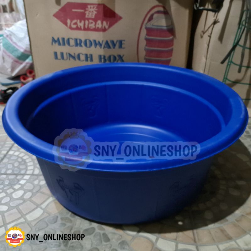 Jual Ember / Baskom Bak Cuci Baju Bulat Anti Pecah 70cm Biru USA ...