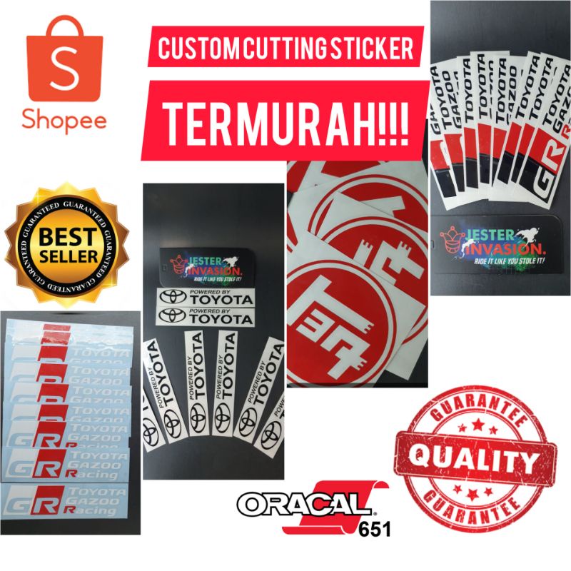 Jual CUSTOM CUTTING STICKER LOGO PERUSAHAAN KOMUNITAS DLL. | Shopee ...