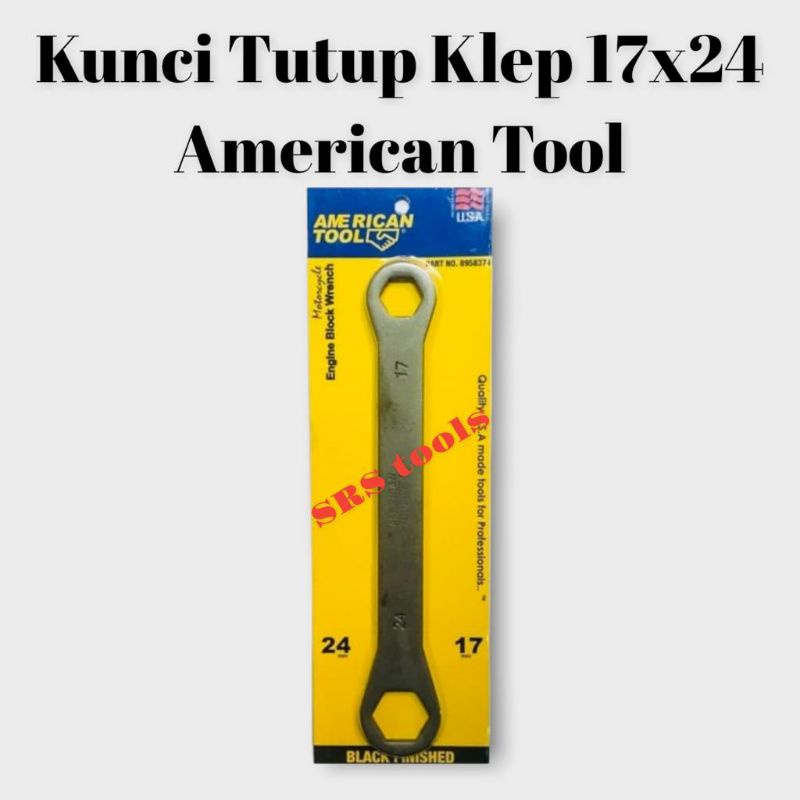 Jual AMERICAN TOOL 8958374 Kunci Tutup Klep Hitam 17 x 24 mm - Engine ...