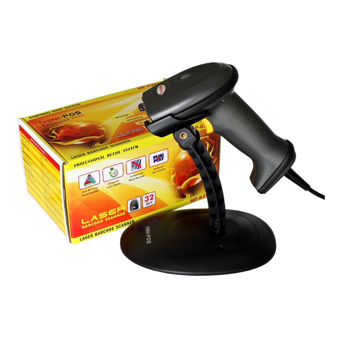 Jual Barcode Scanner 1D MiniPOS MP-626A, Auto Scan, Platinum Class ...