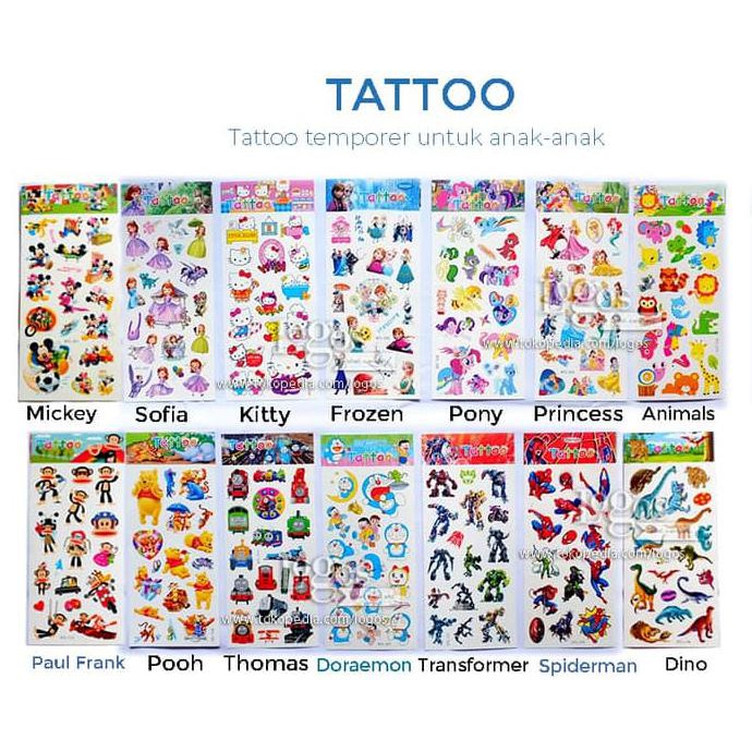 Jual Tato Anak Dinosaurus Tatoo Stiker Tattoo Temporary T-Rex Good Dino ...