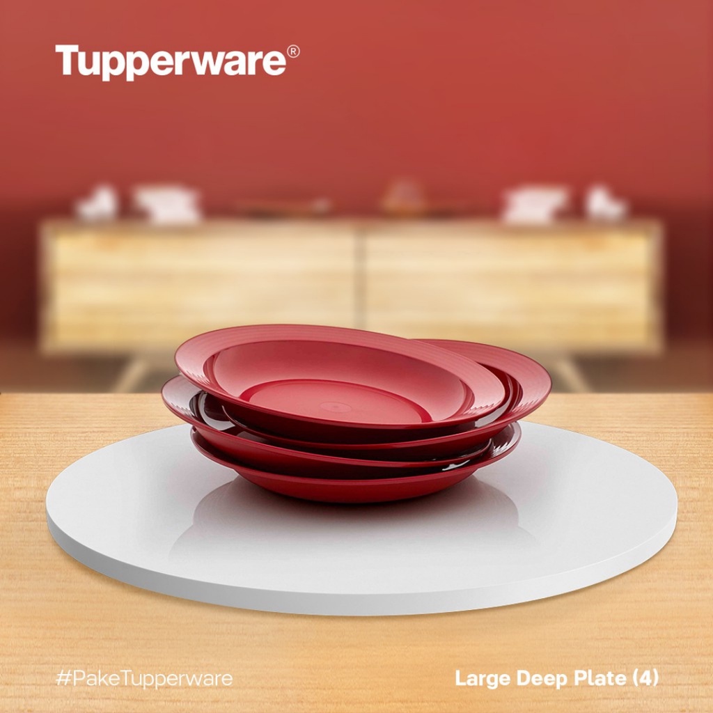 Jual Large Deep Plate Set / Toples Tupperware Original Termurah ...