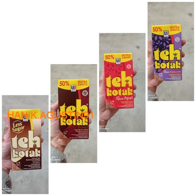 Jual Teh Kotak 200ml + Extra 100ml Aneka Rasa Teh Kotak Lemon Apel ...