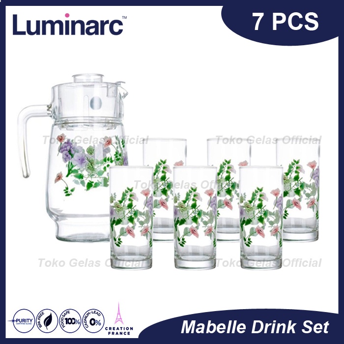 Jual Luminarc Drink Set 7 Pcs Gift Box - Pitcher Set dan Gelas - Gelas ...