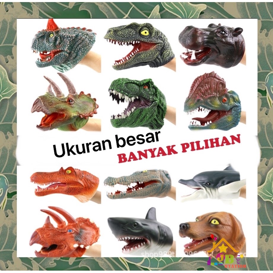 Jual Mainan Boneka Tangan, Hand Puppet Dinosaurus Anak-Anak Dino ...