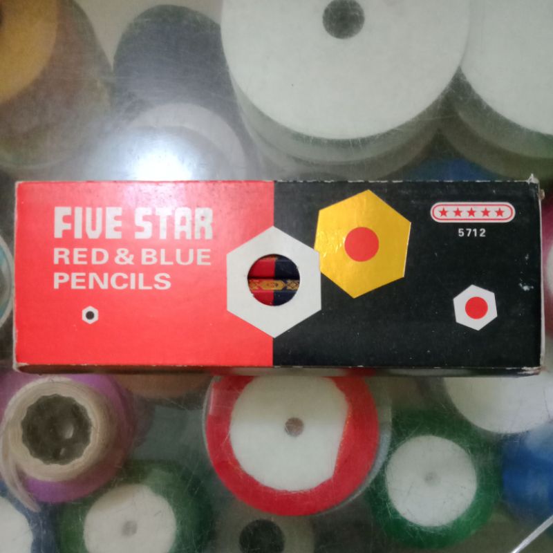 Jual pensil 2warna merah&biru (12pcs) | Shopee Indonesia