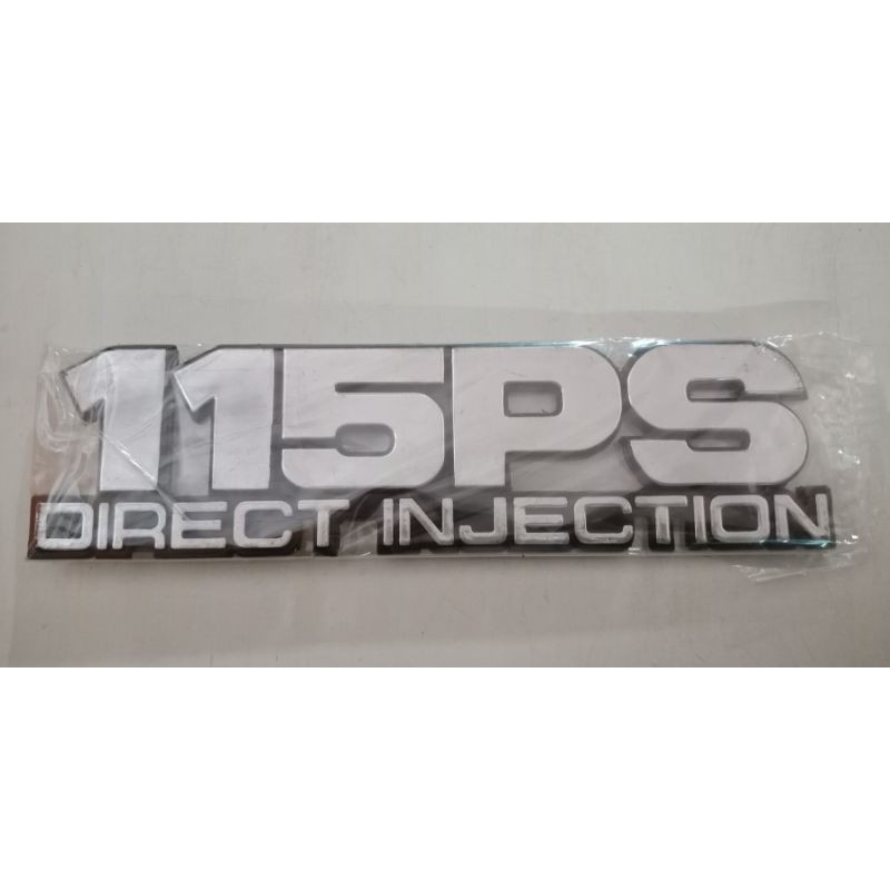 Jual Emblem Logo Sticker Tempelan Tulisan 115ps 115 Ps Direct Injection Rea | Shopee Indonesia