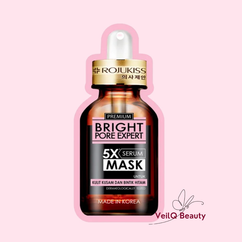 Jual Rojukiss Pore Expert 5X Serum Sheet Mask 25mL Acne Gluta Hya White ...