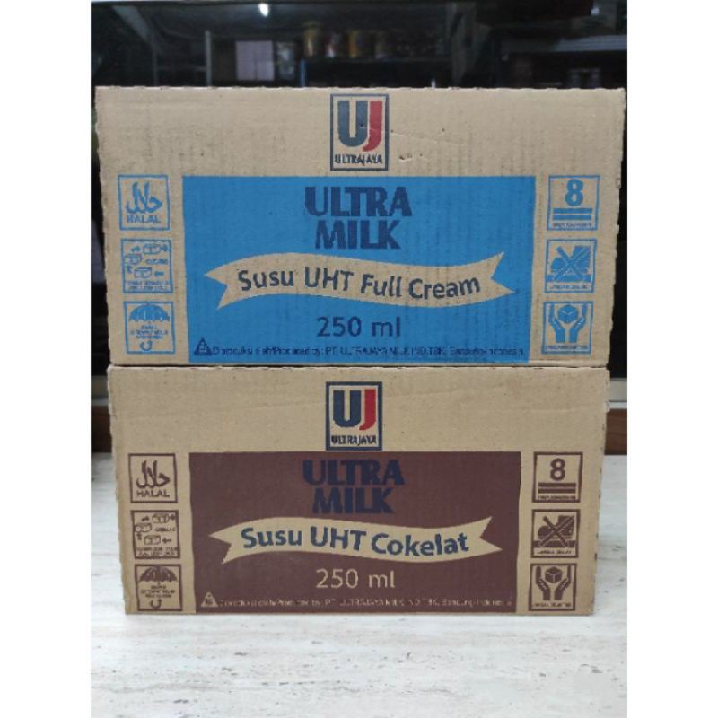 Jual Susu ultra Milk 250 ml ( 1 dus isi 24 pcs ) | Shopee Indonesia