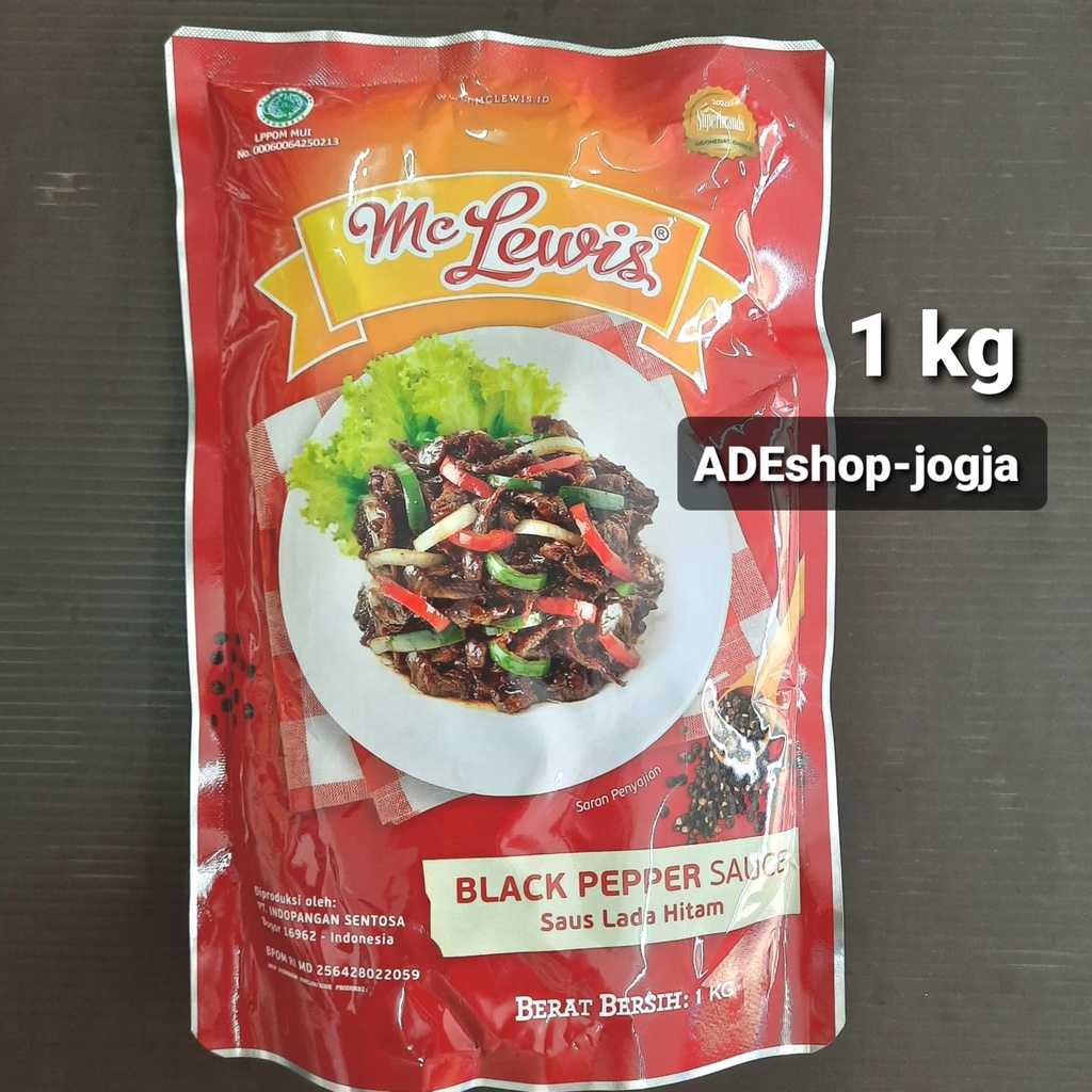 Jual mc lewis saus lada hitam 1 kg mclewis sauce black pepper | Shopee ...