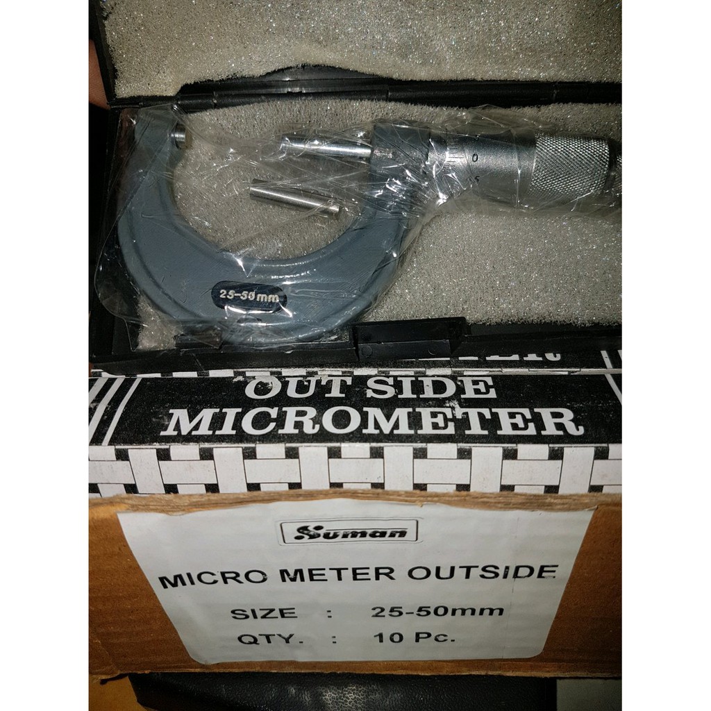 Jual Out Side Micrometer Jarak 25 - 50 x 0.01 - Mikrometer Luar Micro ...